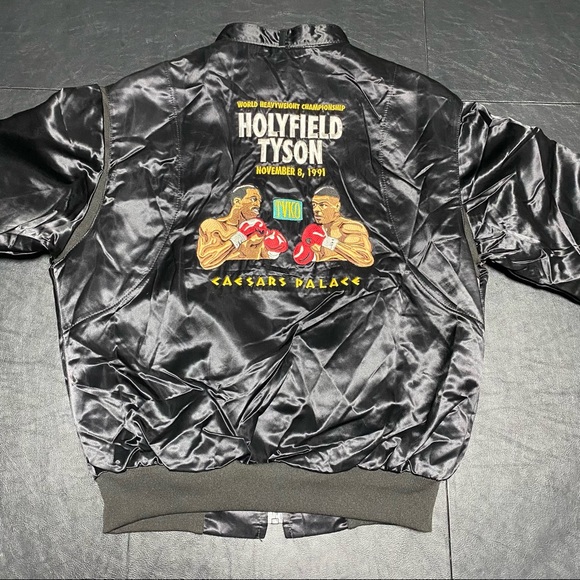 Jackets & Coats | Vintage 199s 90s Holyfield Vs Tyson 1991 Caesars ...